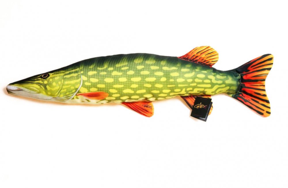 Plyšová ryba Gaby - ŠŤUKA OBECNÁ - 80 cm :: KrmivaHulín