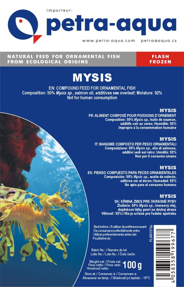 Mysis frozen blister - mražené krmivo z drobných korýšů - Vyberte ...