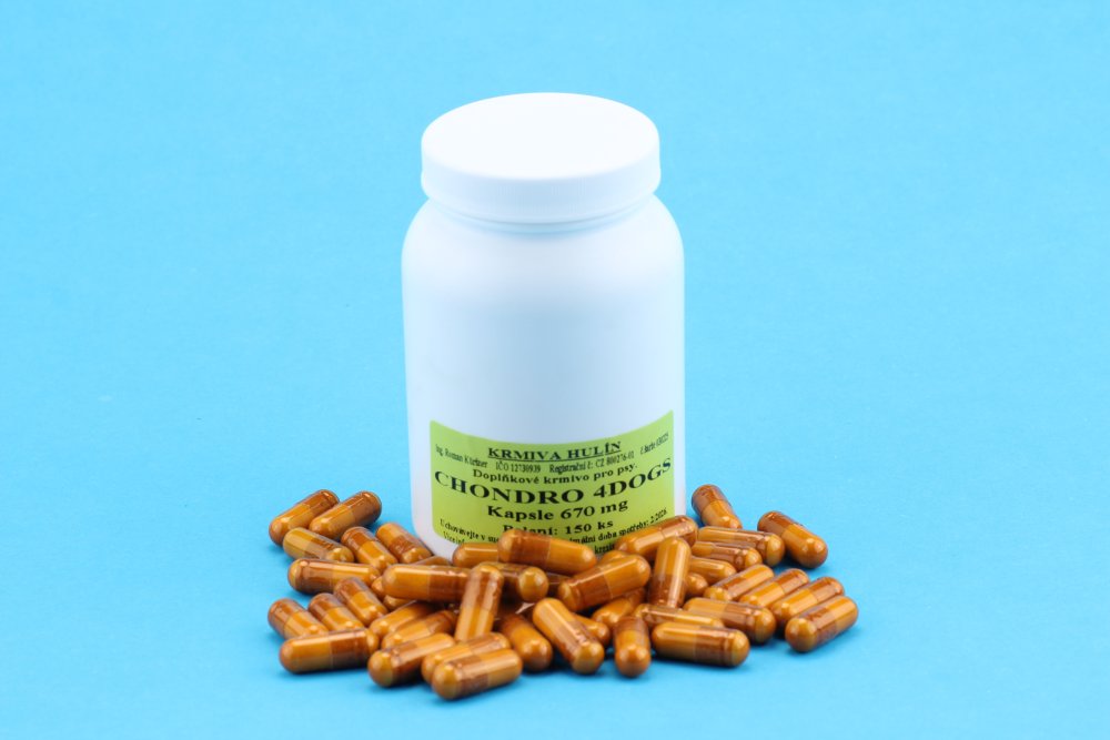 CHONDRO 4DOGS Plus - Kapsle 670 mg - Kompletní kloubní výživa pro psy ...
